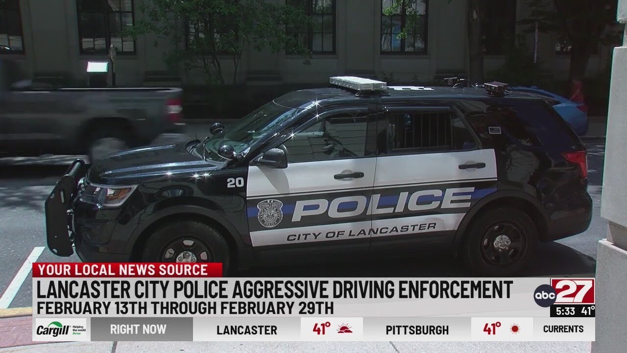 Lancaster City Police aggressive driving enforcement - YouTube
