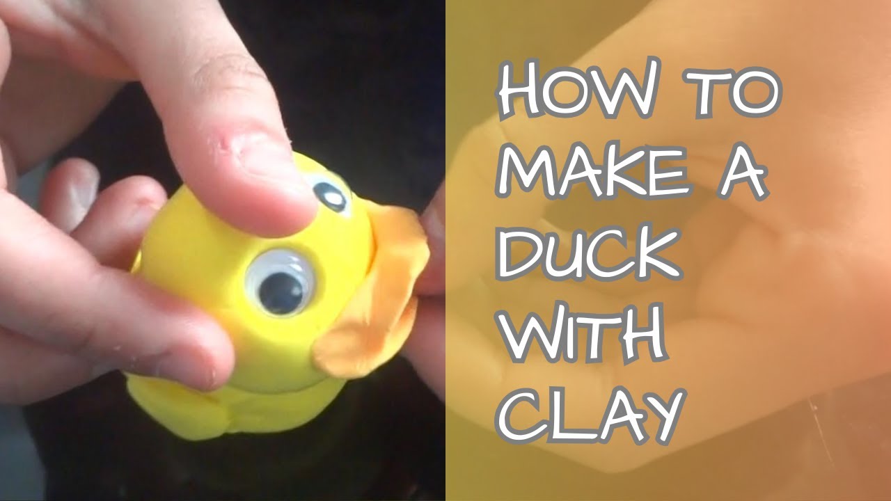 How to make a Duck with Clay- Step by step - YouTube