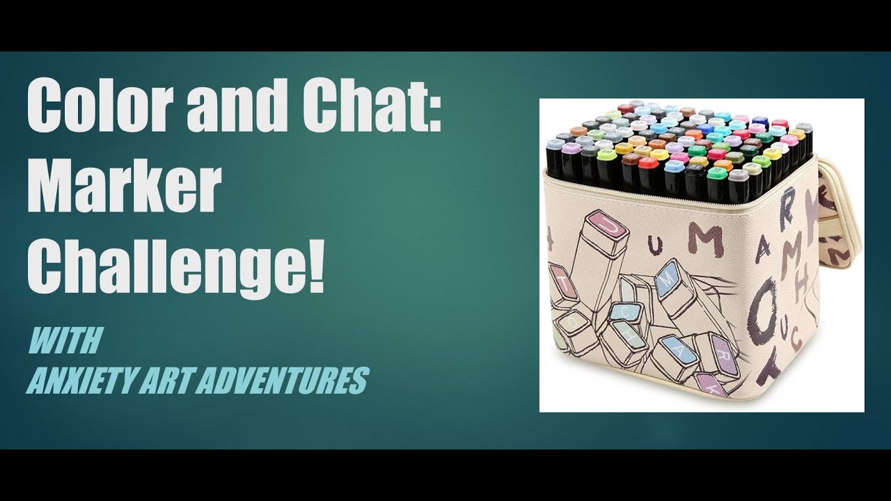 Color and Chat: Marker Challenge Using All 80 Colors - YouTube