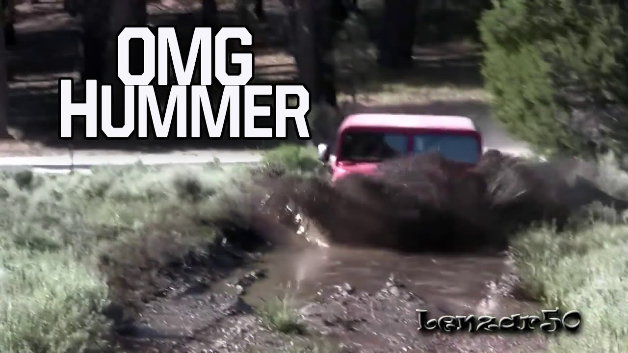 Hummer H1 off road making big splash - YouTube