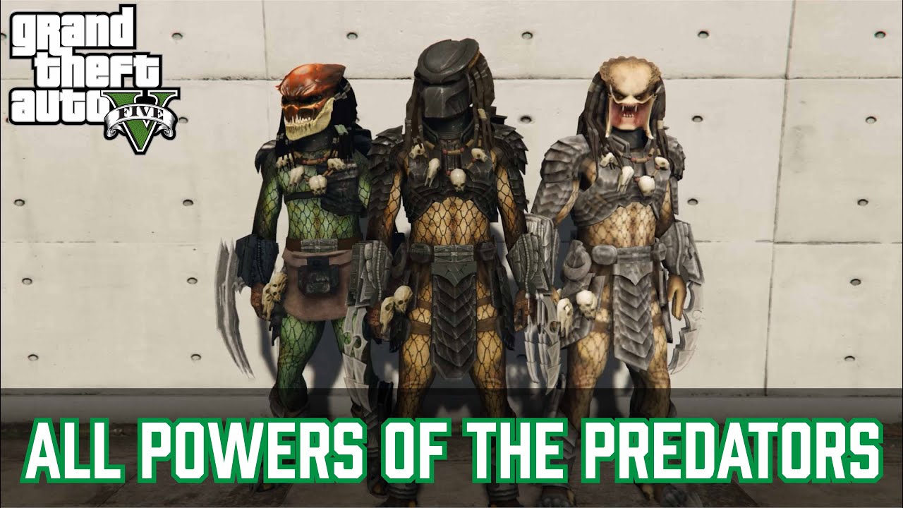 GTA 5 - All The Predator powers - YouTube