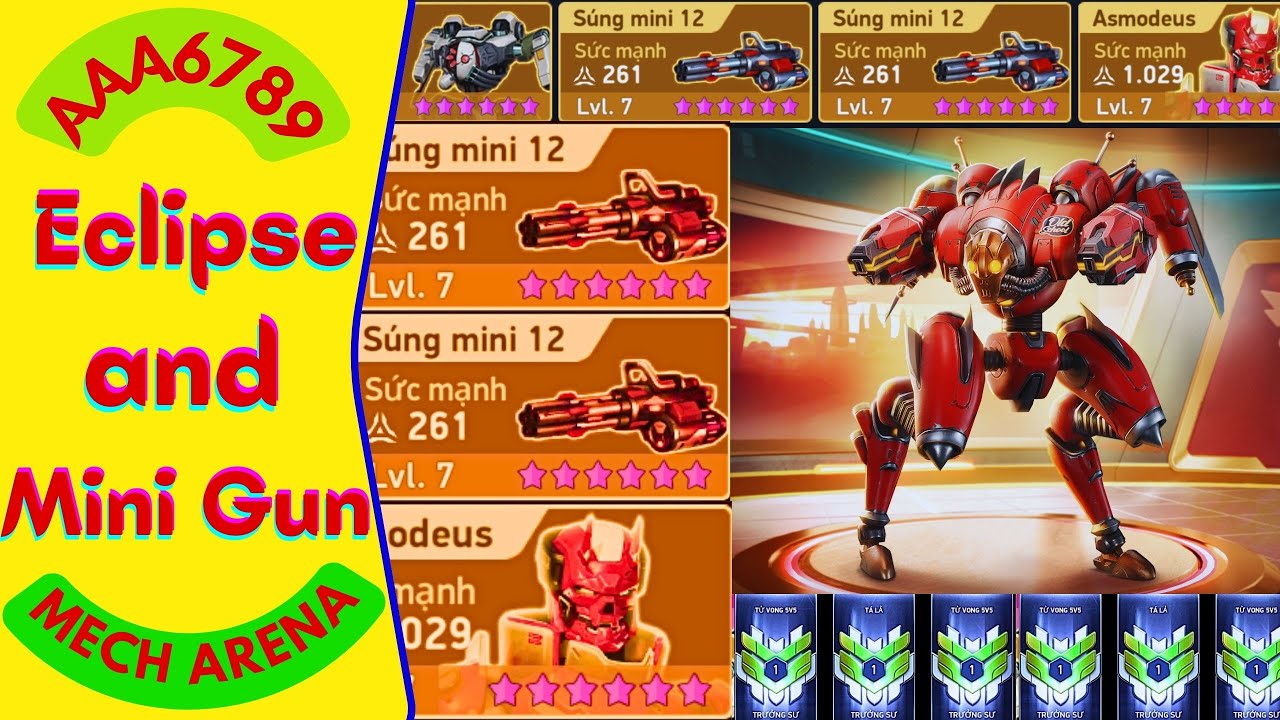 Eclipse and Mini Gun 12- Combo mới lạ và hiệu quả nhất Mech Arena ...