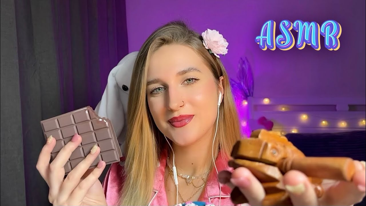 ASMR Tingling triggers🙌🏻🔮 Visual triggers and mouth sounds😴 - YouTube