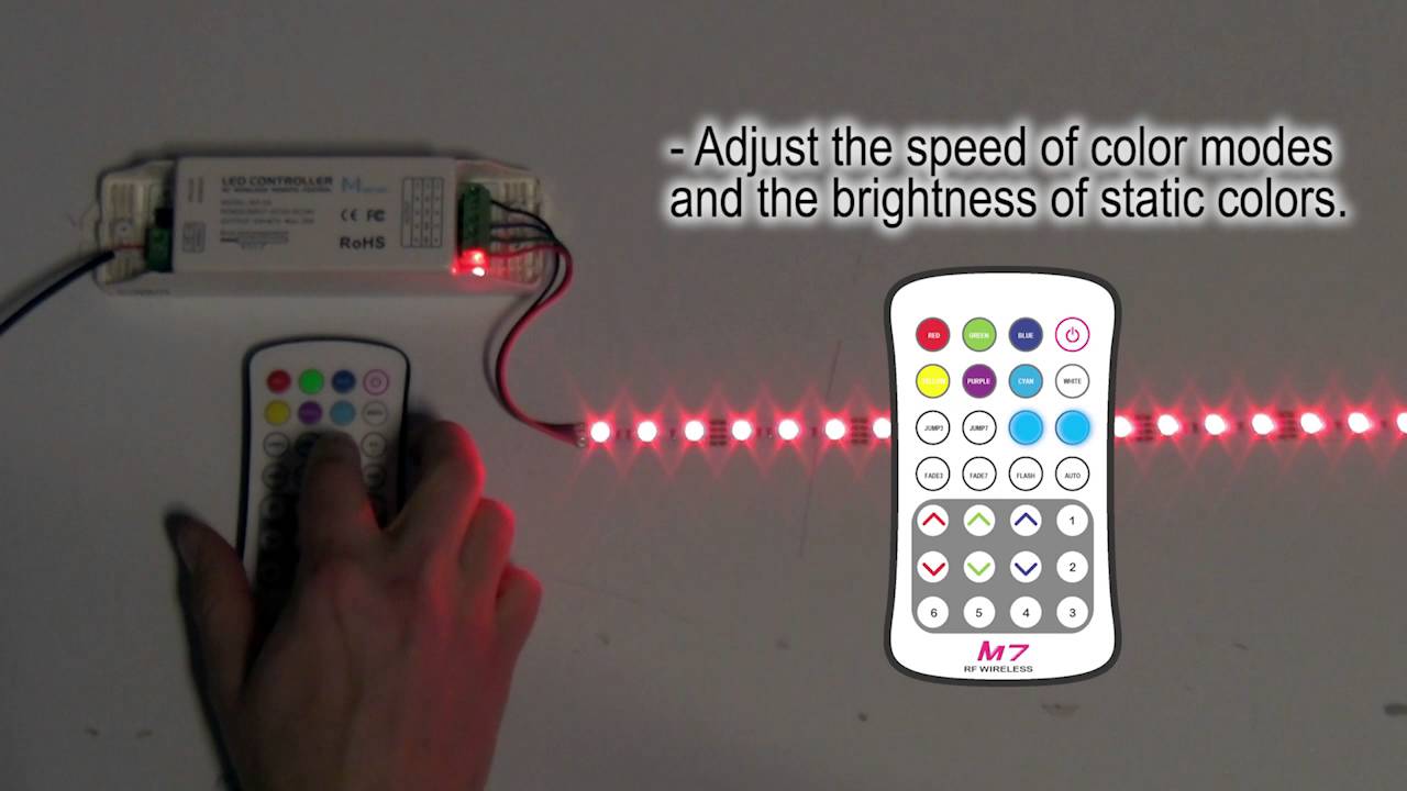 Mini Pro RGB LED Sync Controller Kit for 5-24VDC LED Lights ...