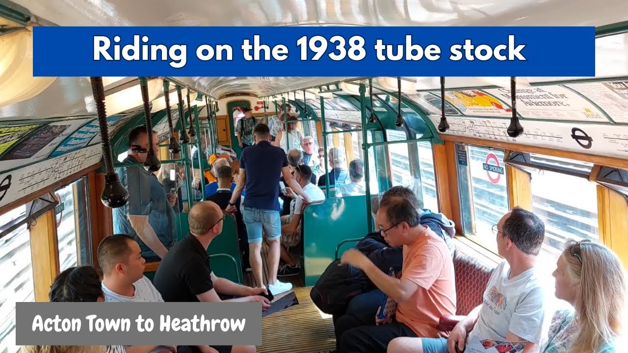 1938 tube stock heritage train - Acton Town to Heathrow - celebrating ...