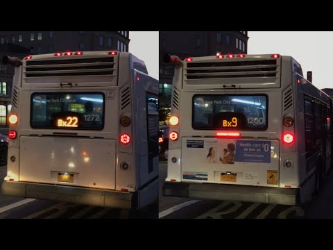 MTA NYC Bus NovaBus LFSA #1272/1200 Bx22/Bx9 - YouTube