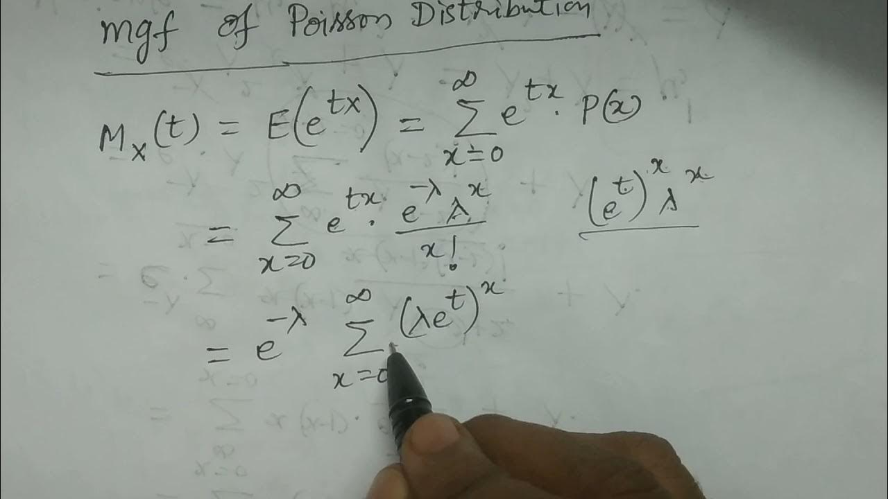 mgf of Poisson distribution - BSc Statistics - YouTube