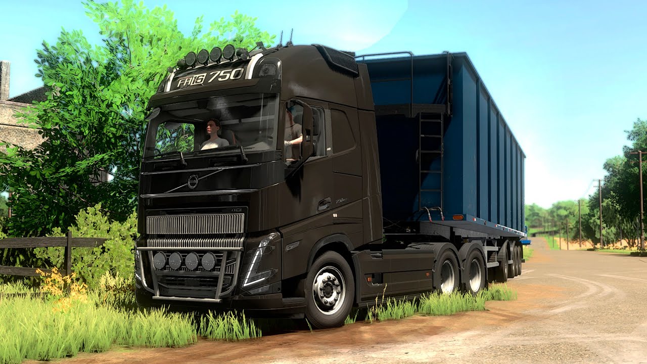 FS22 / Карта Сосновка / #38 Силос, тюкование соломы, RSM F2650, VOLVO ...