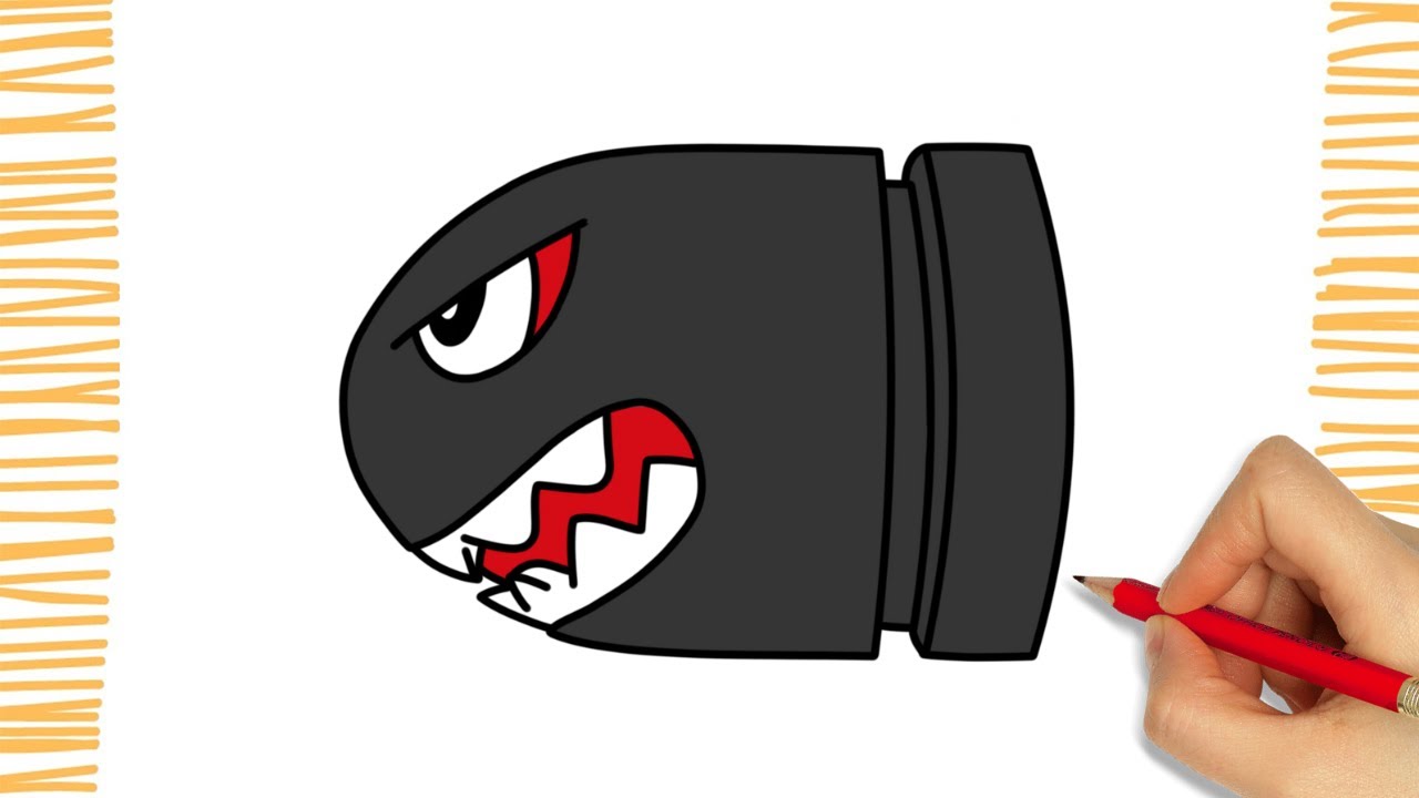 Como dibujar a BULLET BILL I SUPER MARIO BROS - YouTube