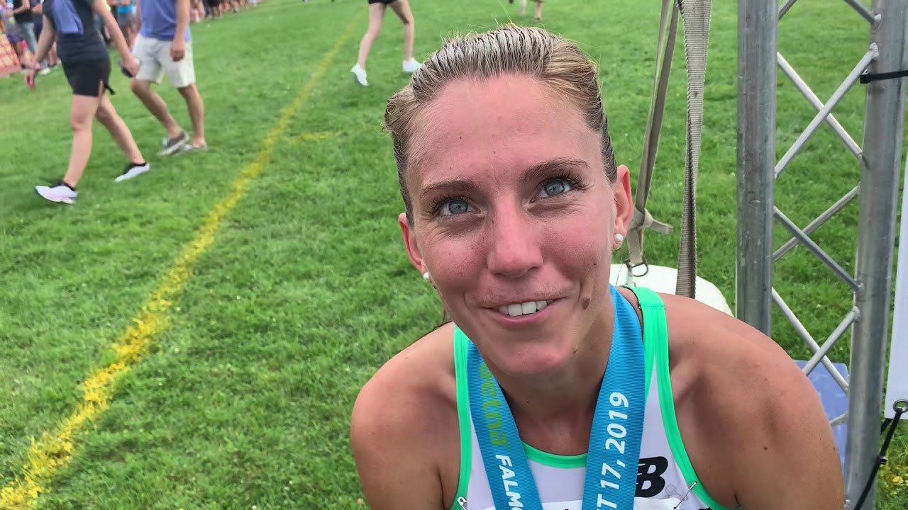 Cory McGee after winning 2019 Falmouth Mile - YouTube