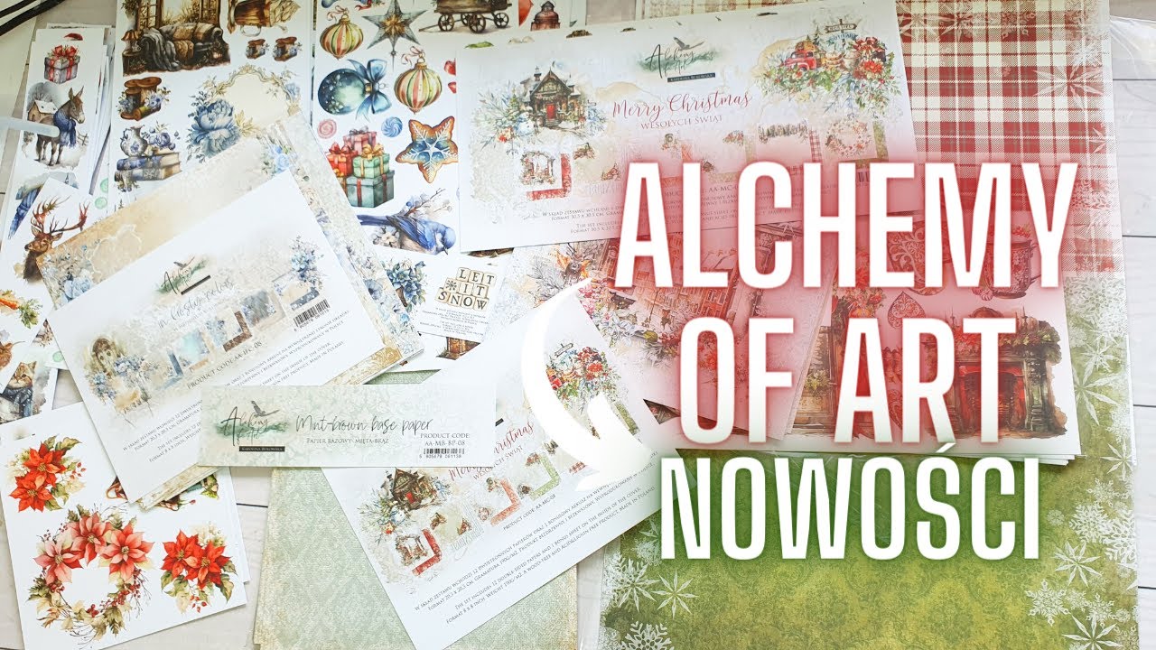 Alchemy of Art. Prezentacja nowości. Scrapbooking papers. - YouTube