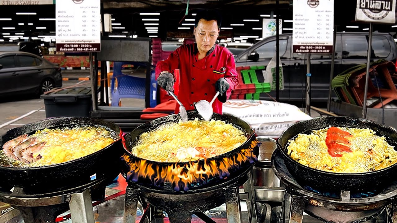 Amazing Wok Skills! Asian Chef Cooks The Best Seafood Omelette & Pad ...