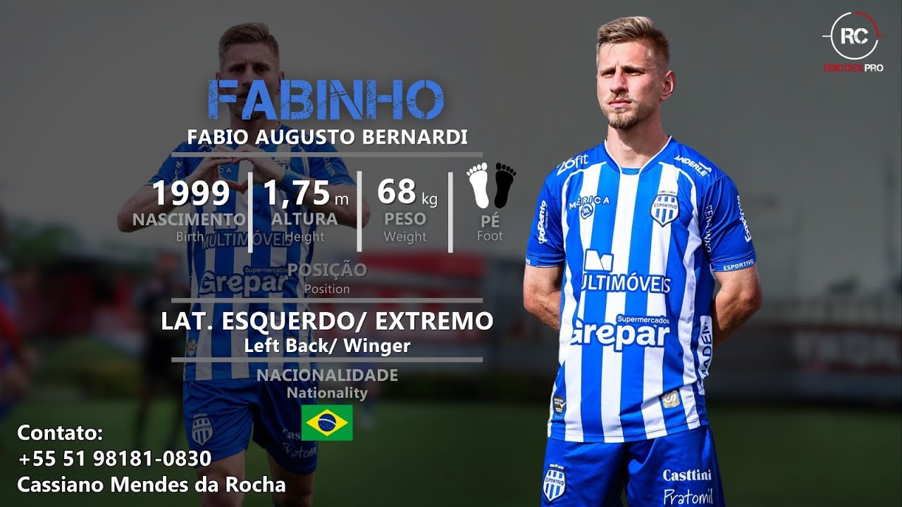 Fabinho - Lateral Esquerdo / Extremo (Left Back / Winger) - 2025 - YouTube