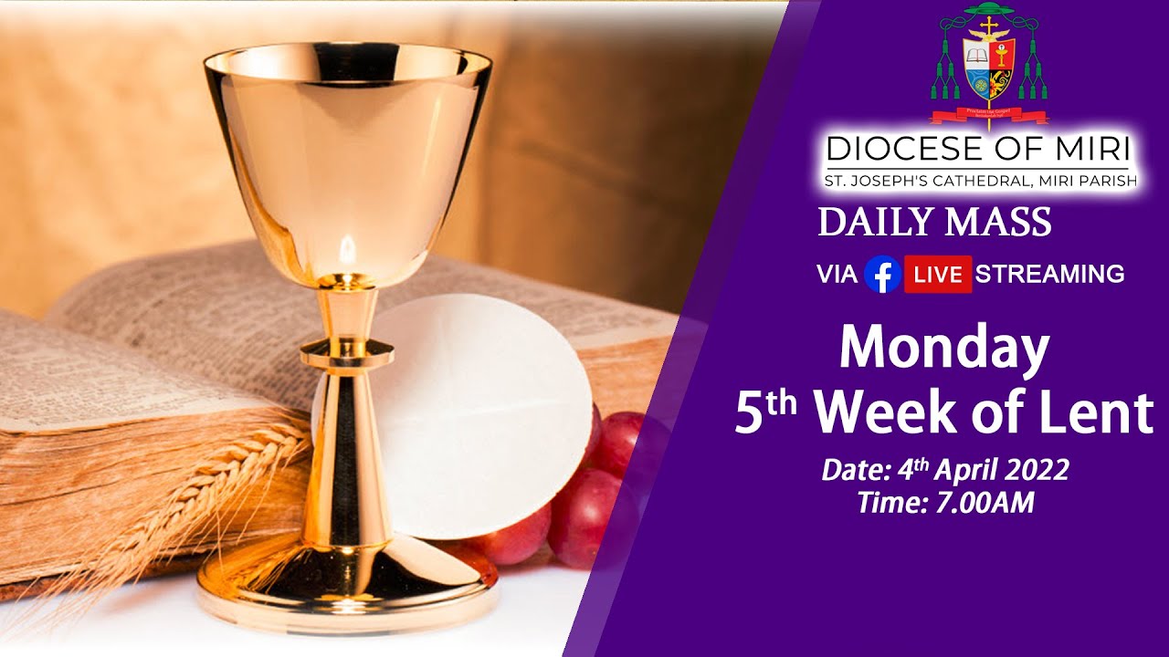 Daily Mass - Monday of 5th Week of Lent - YouTube