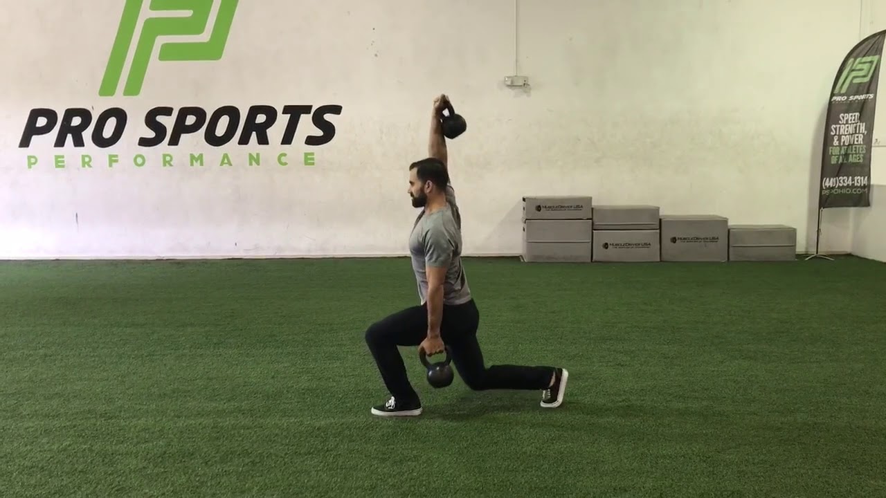 Alt Overhead/Farmers Carry Lunge - YouTube