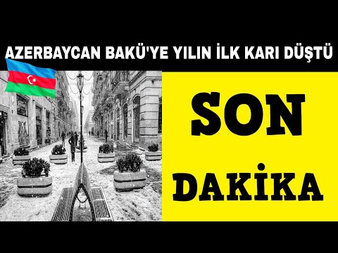 Azerbaycan Baküde yoğun kar yağışı 2021 ( Bakü'ye yılın ilk karı düştü)