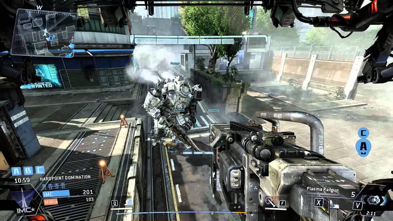 Titanfall - Rail Gun Gameplay - YouTube