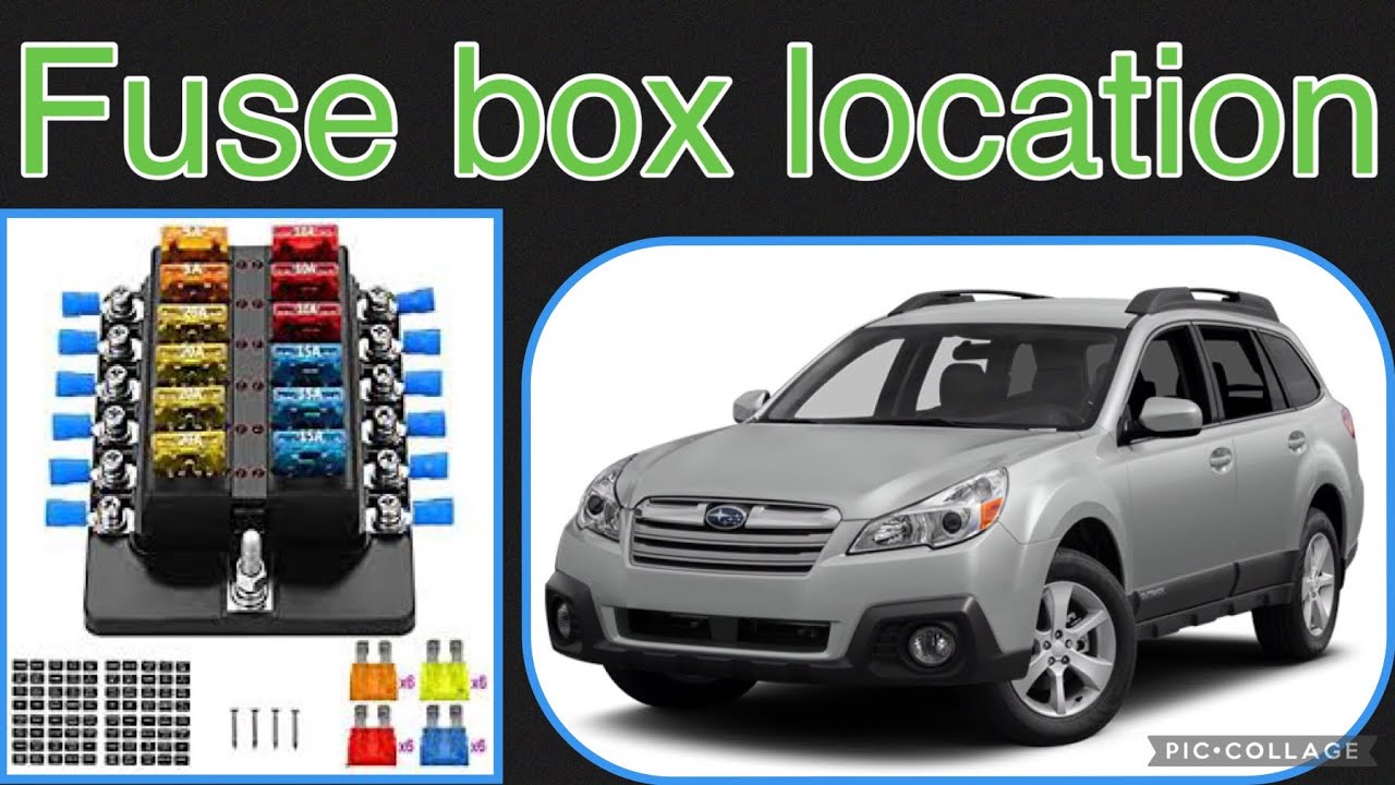 The fuse box location on a 2014 Subaru Outback - YouTube