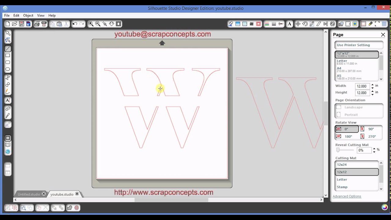 Silhouette Studio: Split Monograms - YouTube