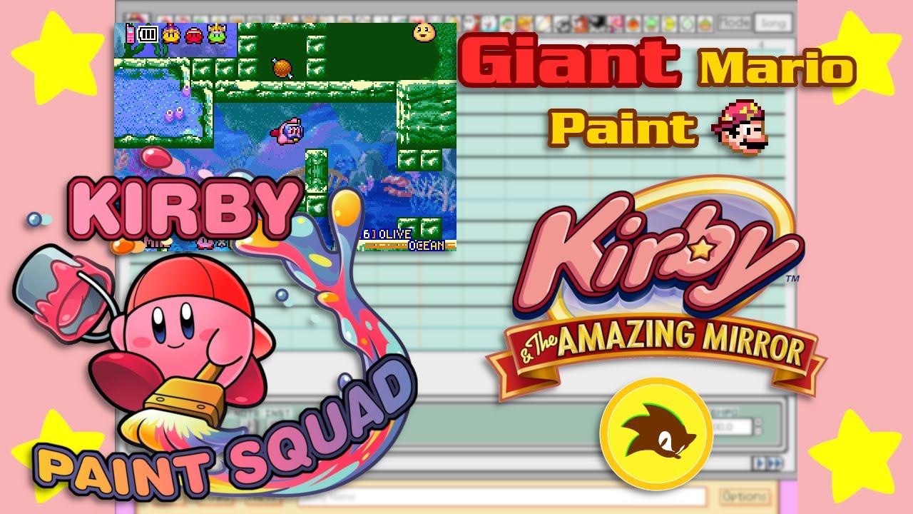 Giant Mario Paint - Kirby & The Amazing Mirror - Olive Ocean