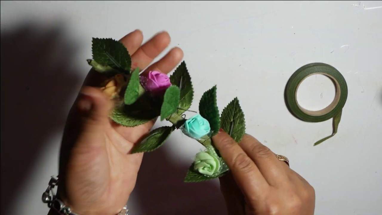 riban flower redy made flower how to make at home/ice cream stic use ...