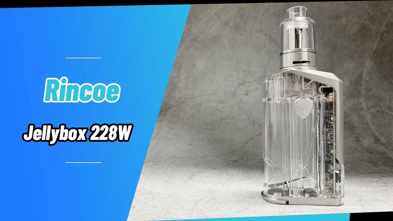 Rincoe Jellybox 228W Kit with Jellytank 4.8ml Unboxing | Vapesourcing ...