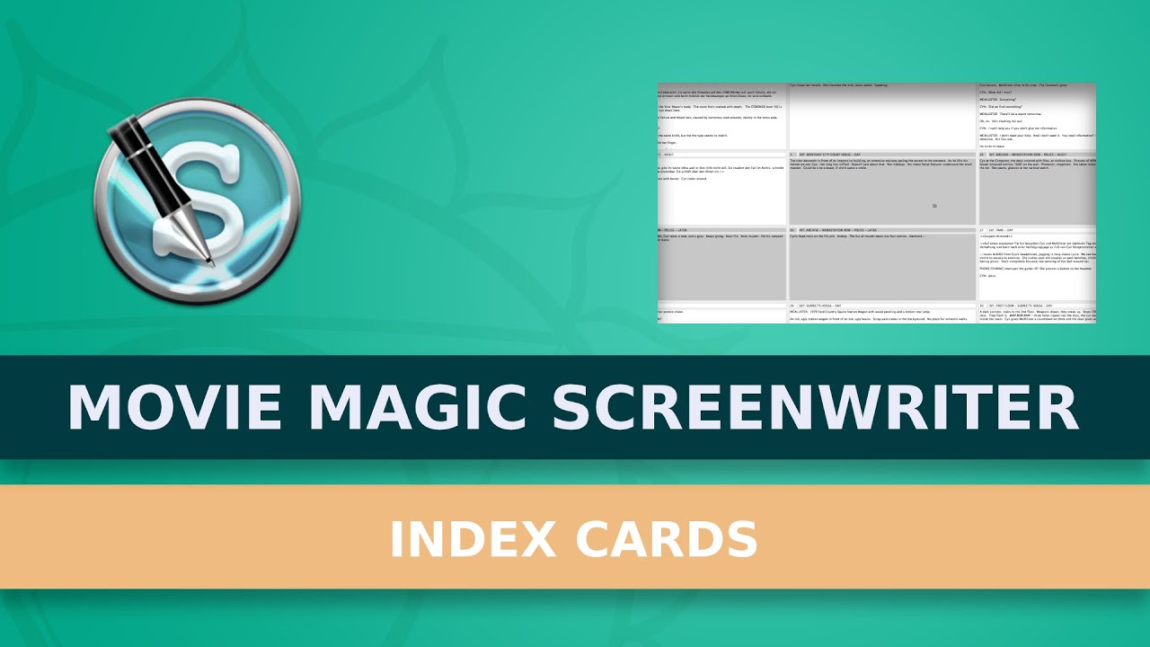 Editing And Outlining Your Screenplay With Index Cards In Movie Magic