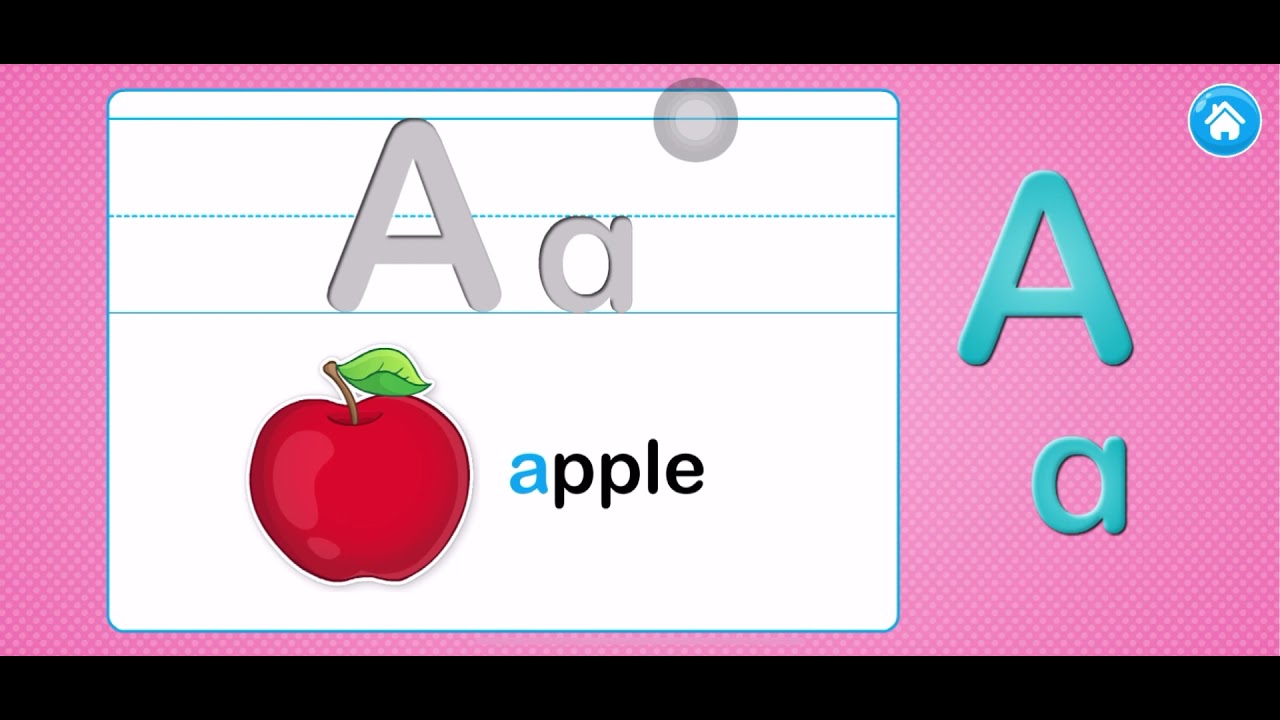 Let's learn the alphabet, Let's learn the alphabet A - YouTube