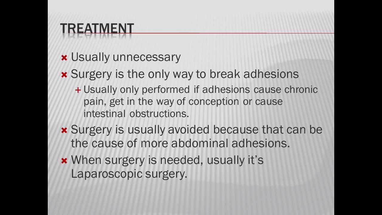 Abdominal Adhesions - YouTube