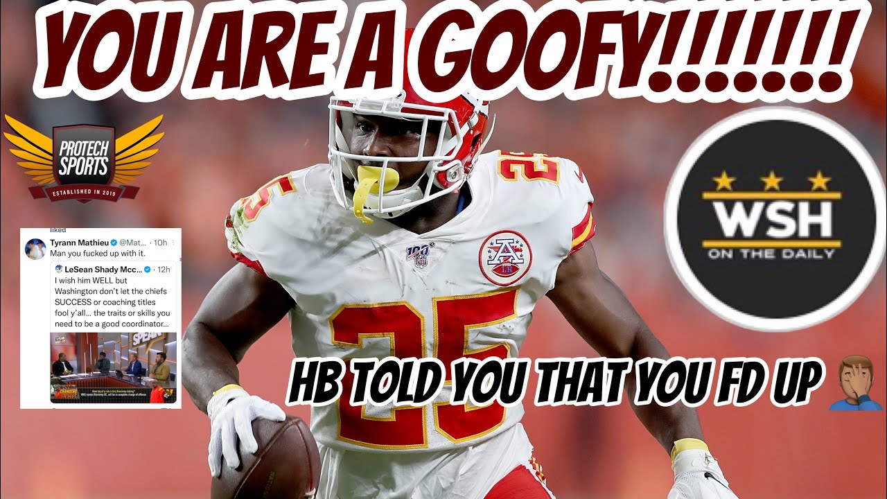 LeSean McCoy SLANDERS New Commanders OC Eric Bieniemy on @espn Speak ...