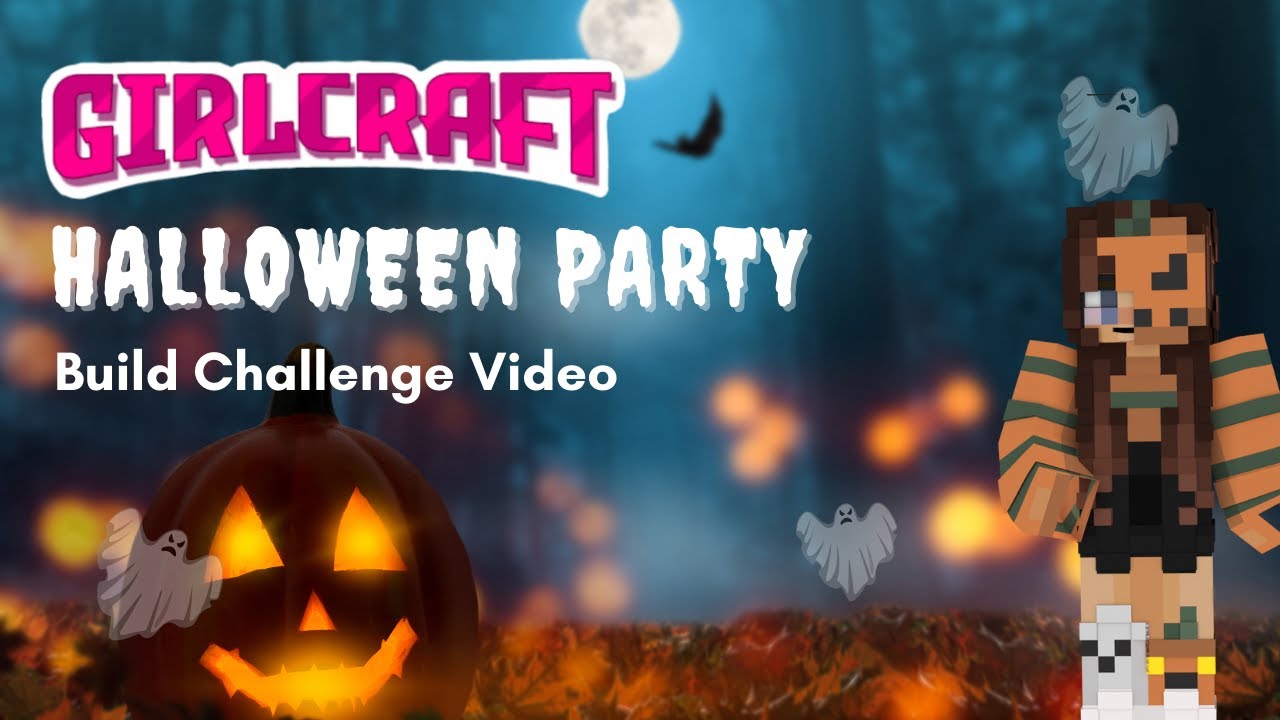 GirlCraft Halloween Build Challenge Builds - YouTube