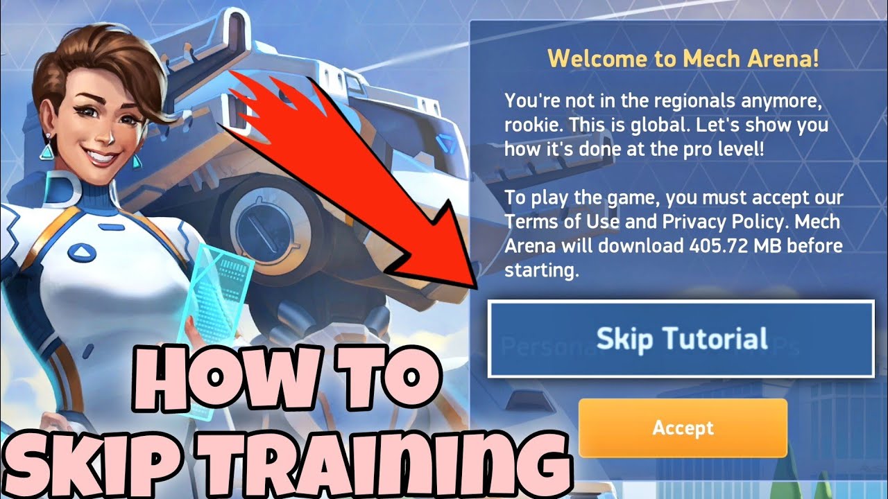 How To Skip Training 😮‍💨In Mech Arena Robot Showdown || Skip Training ...