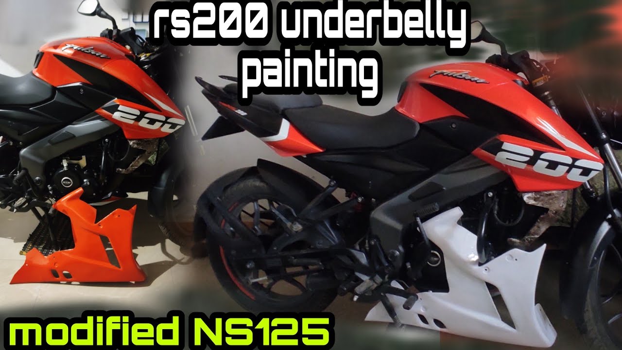 RS200 UNDERBELLY PAINTING || rs 200 underbelly painting at home |#rs200 ...