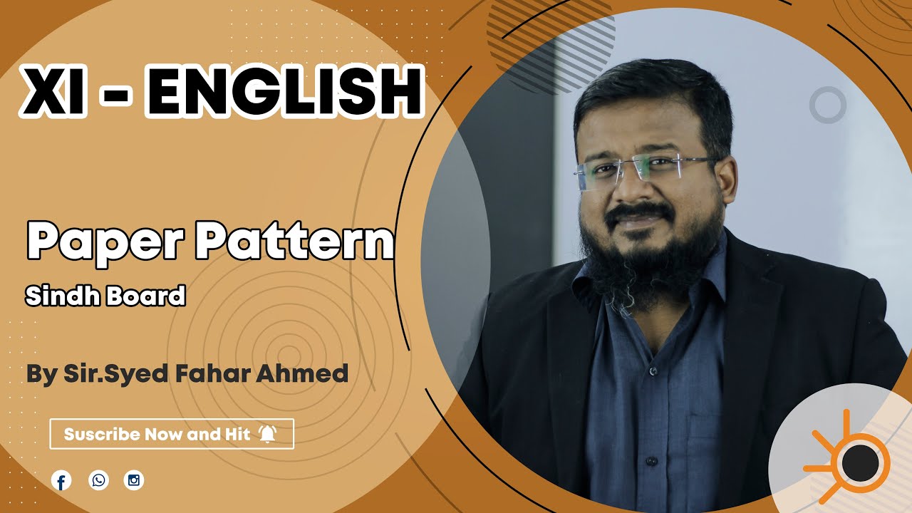 XI -English - Class 1 | Paper Pattern of First year English | Sindh ...
