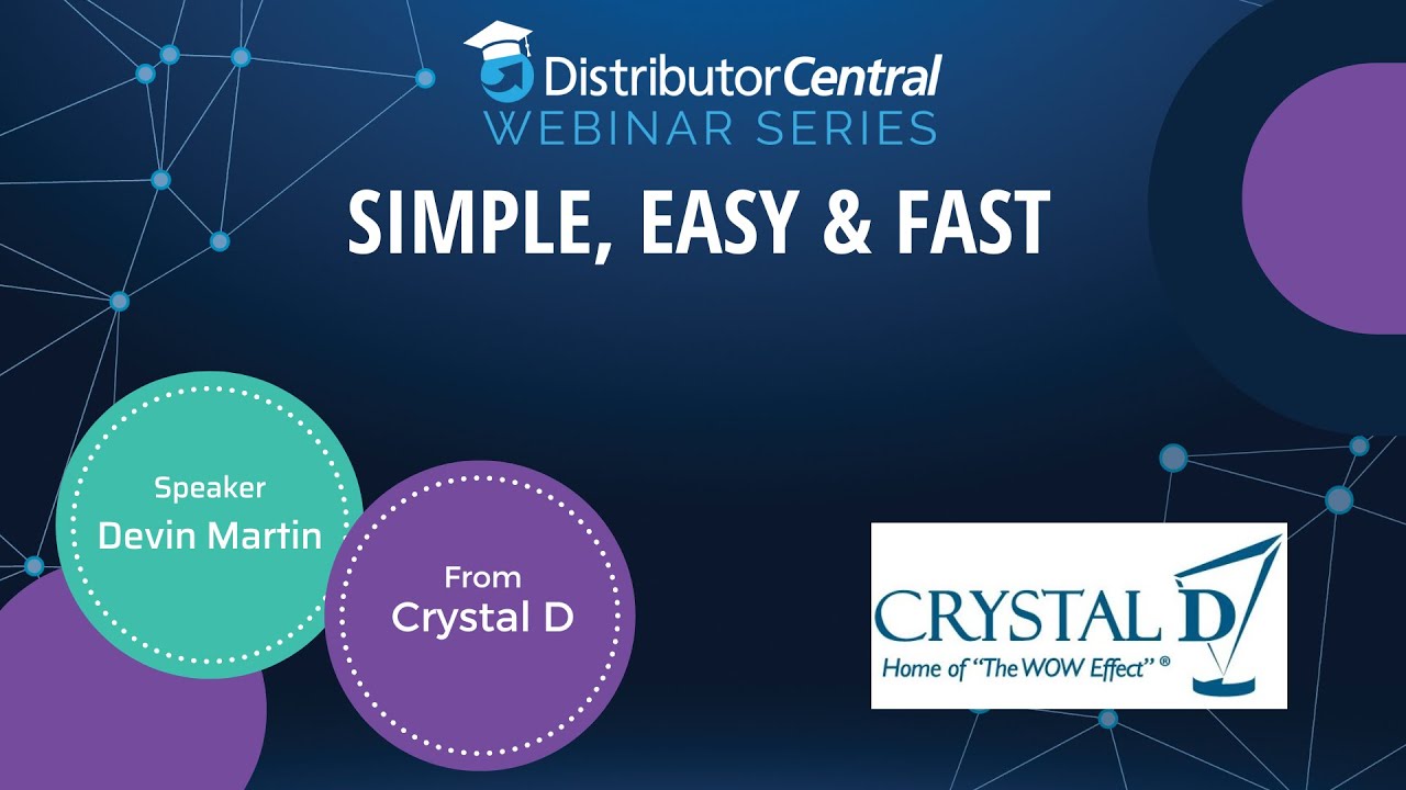 Simple, Easy & Fast with Crystal D - YouTube