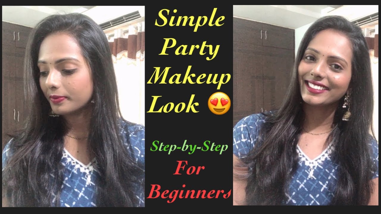 Simple party makeup look | step by step for beginners | how to do ...