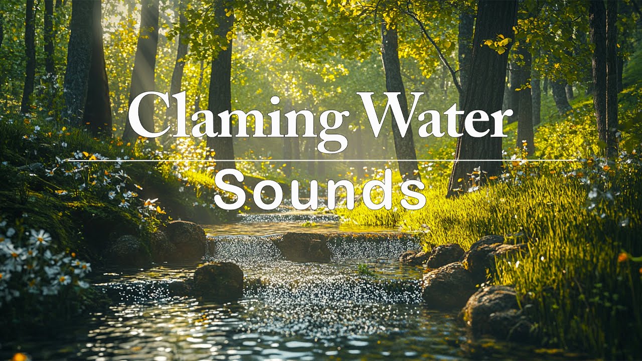 Mountain Stream Water Sounds. Rushing River Sounds to Sleep. 3 Hour ...