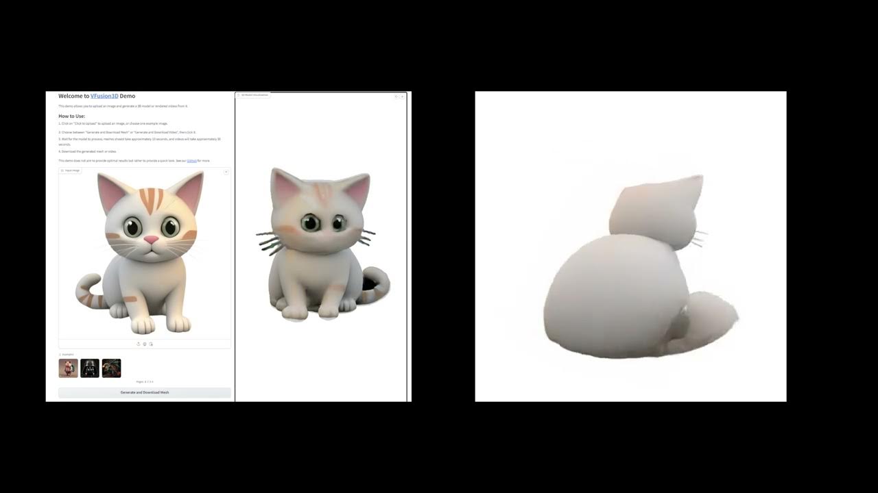 VFusion3D: Learning Scalable 3D Generative Models from Video Diffusion Models (2403, Meta) - YouTube