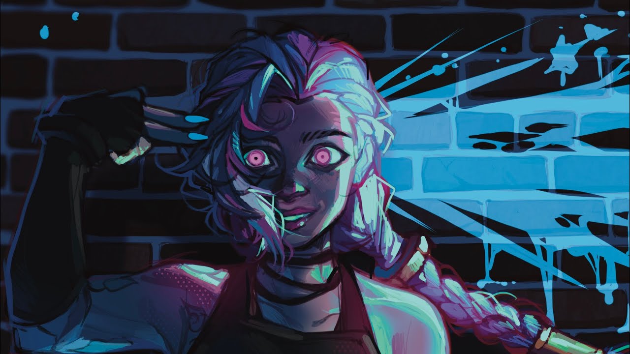 Jinx - Paint the town blue | Arcane speedpaint - YouTube