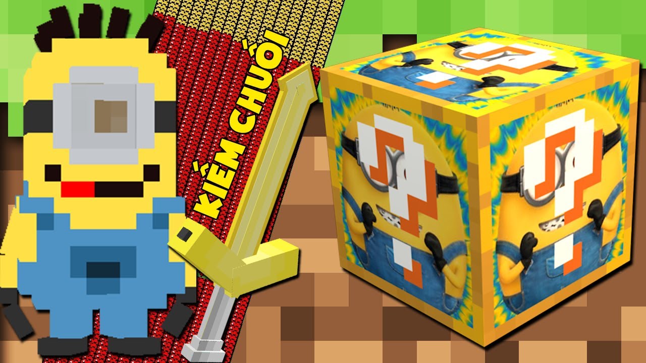 MINI GAME : MINIONS LUCKY BLOCK BEDWARS ** NOOB TRỞ THÀNH MINION BẤT TỬ ...