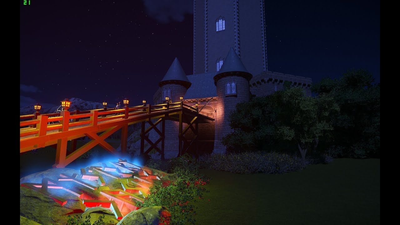 Planet Coaster - Mystery Castle Freefall Tower - YouTube