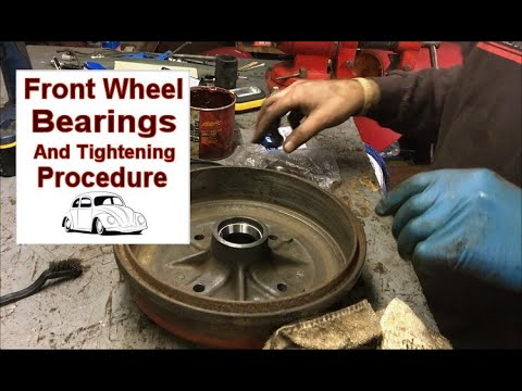 VW Beetle & Super Beetle Wheel Bearing & Races replacement - Tightening ...