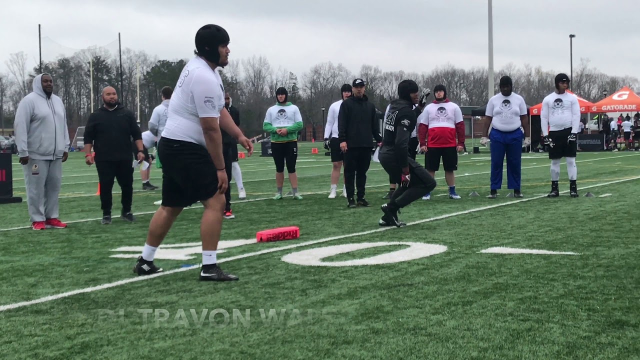 Nike's The Opening Regionals O-Line vs D-Line/1-on1's 2018 - YouTube