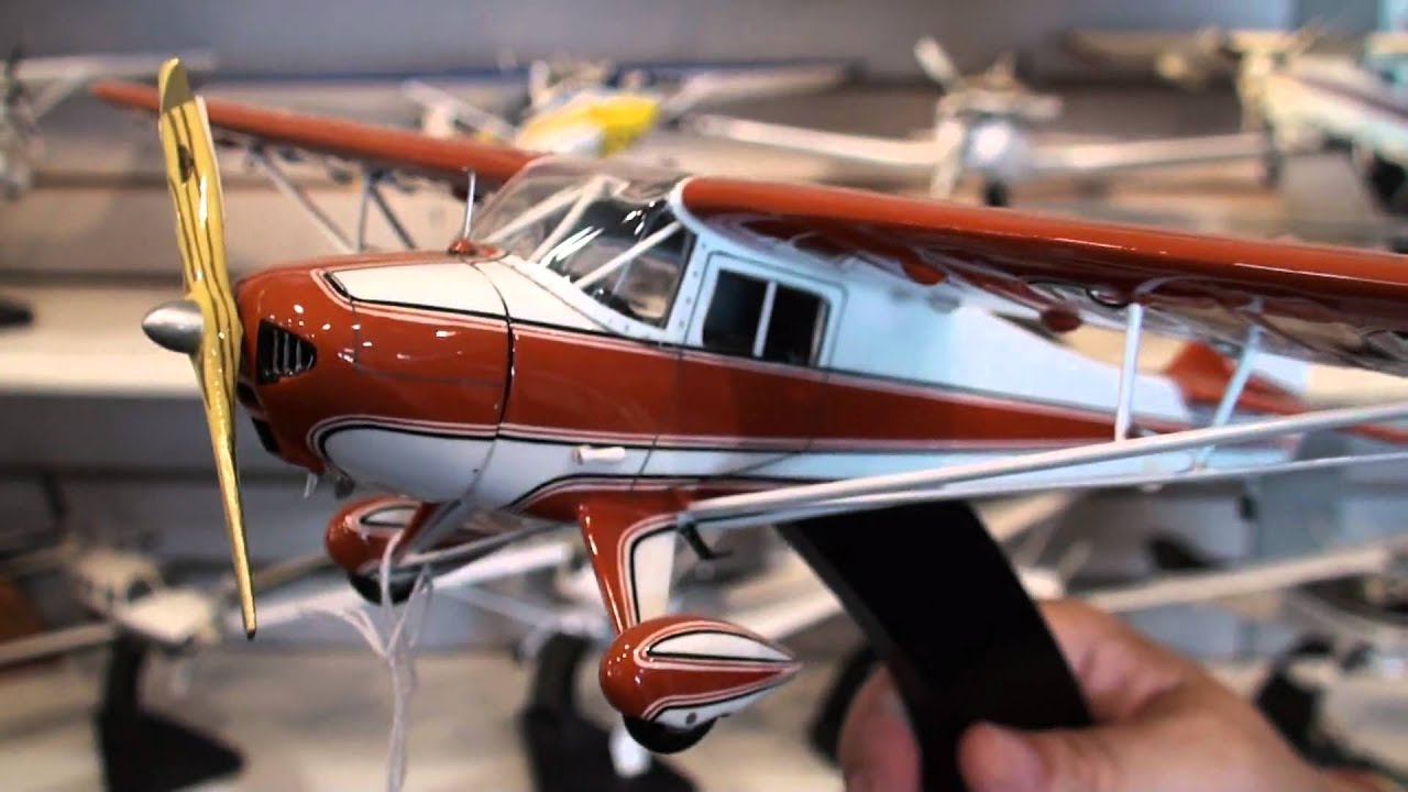 A custom hand carved Mahogany model airplane by Gift of Wings - YouTube
