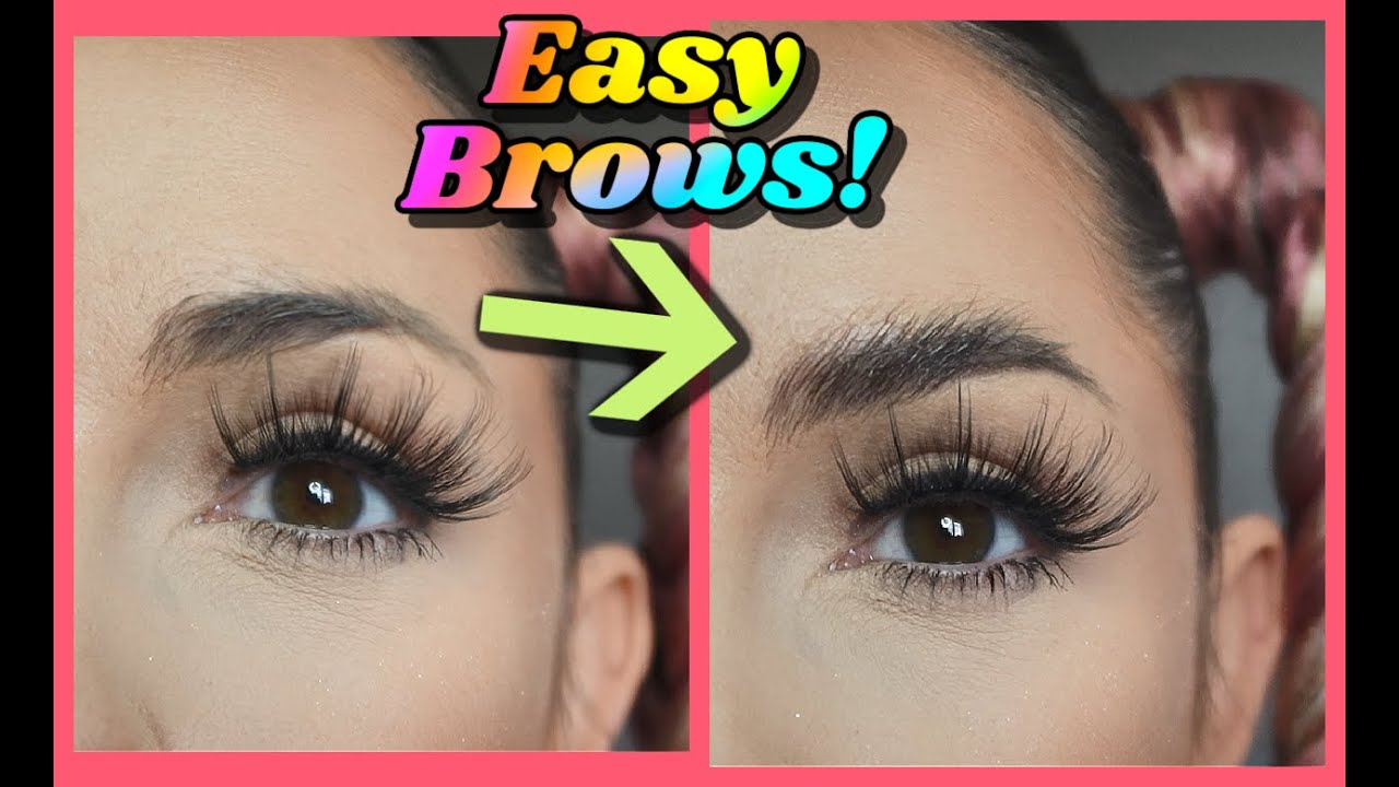 DIY Laminated Brows QUICK & EASY Fluffy brows!! - YouTube