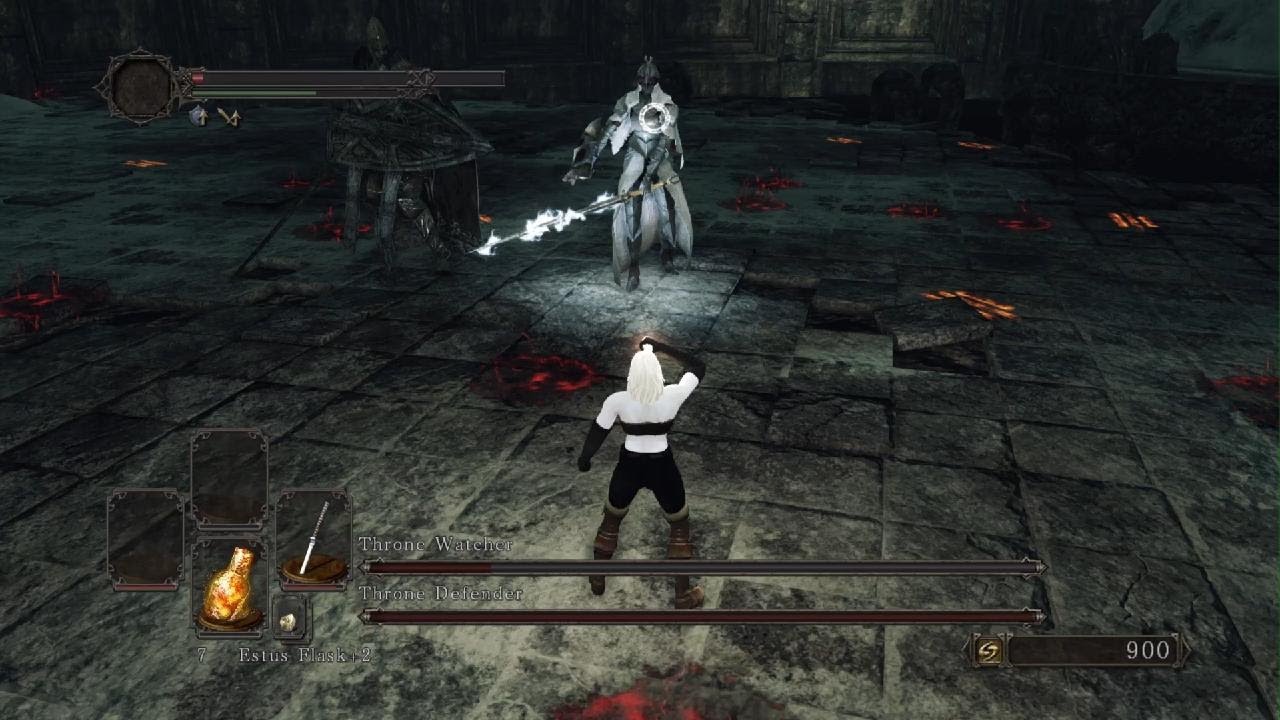 Dark Souls 2 - Throne Watcher / Throne Defender Boss Fight - YouTube