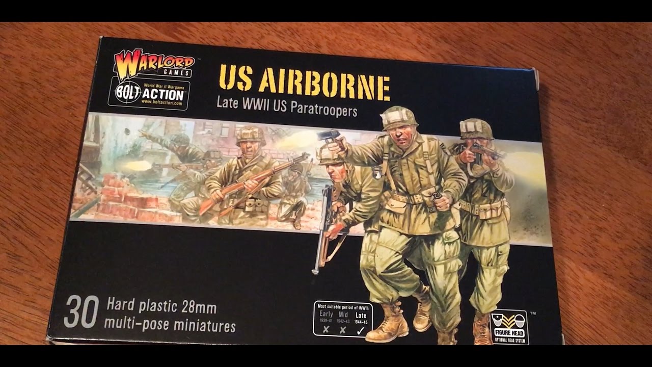 Unboxing: US Airborne Plastic Box Set from Warlord Games - YouTube