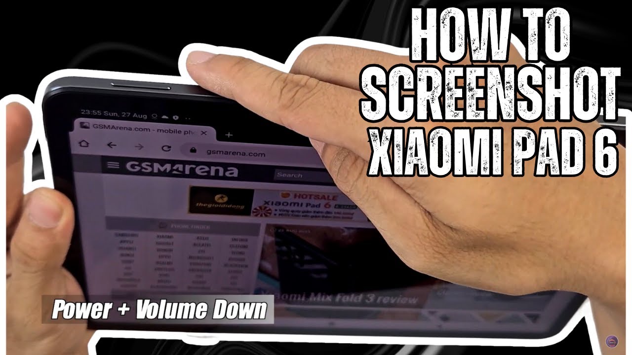 How to ScreenShot Xiaomi Pad 6 | Tips and Tricks - YouTube