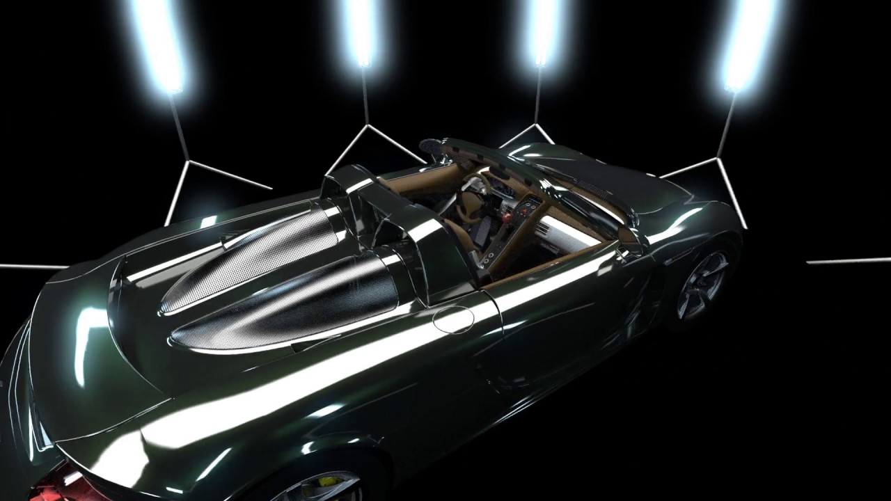 SOLIDWORKS Visualize Porsche Carrera GT Animation - YouTube