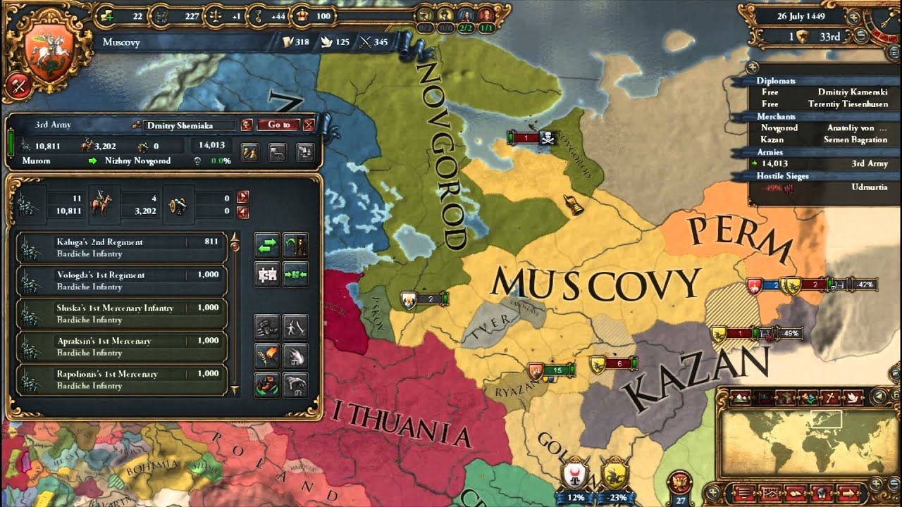 Europa Universalis IV: Muscovy Pt. 2 - YouTube